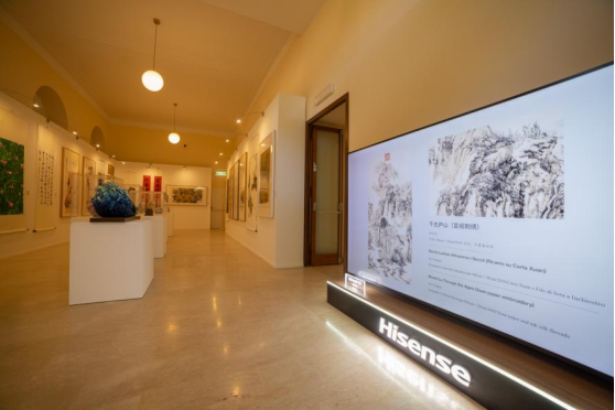 海信激光及百英寸电视入驻意大利林琴国家科学院-新华网